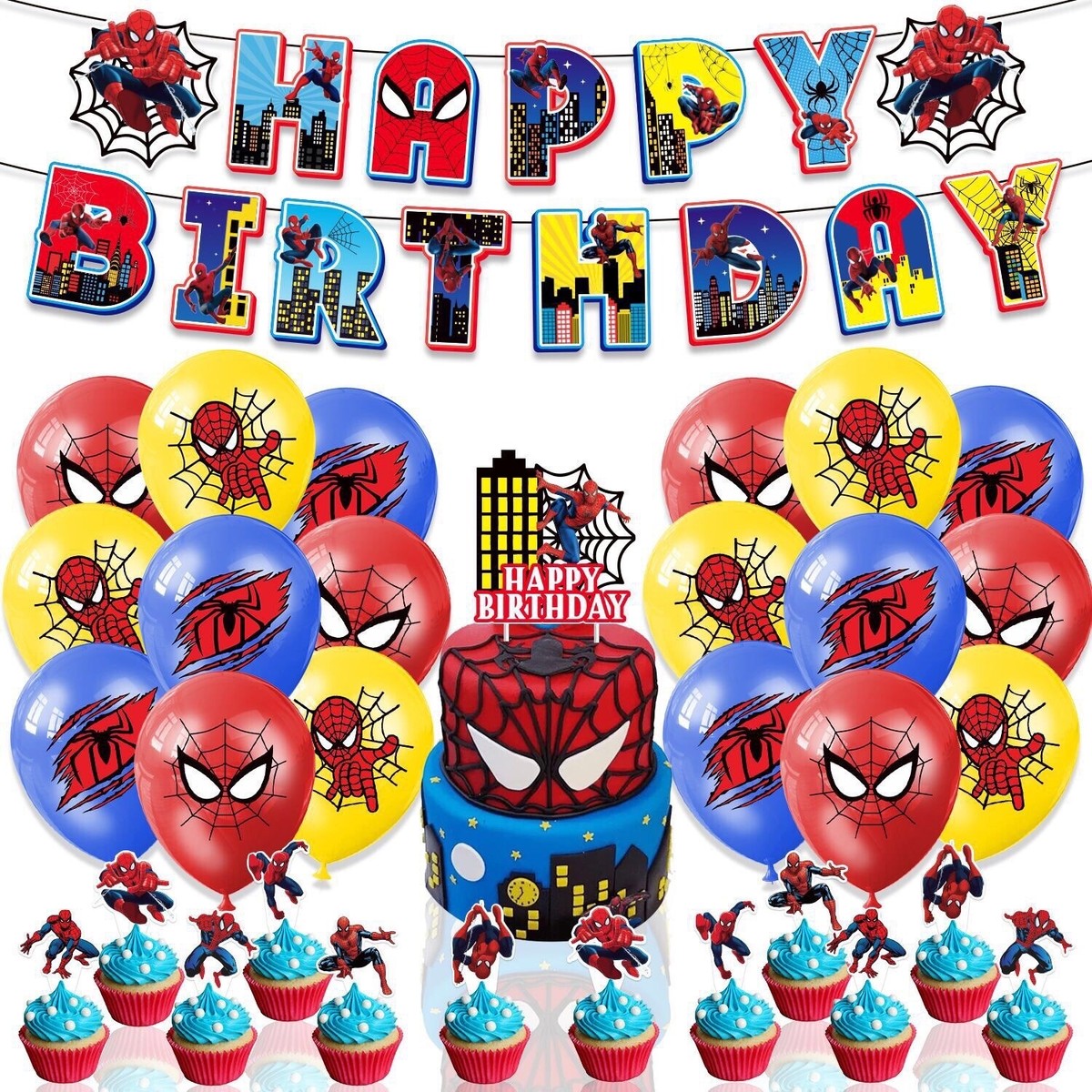 Decoraciones De Techo De Superhéroes 5 Unidades/Set Vengadores Spider