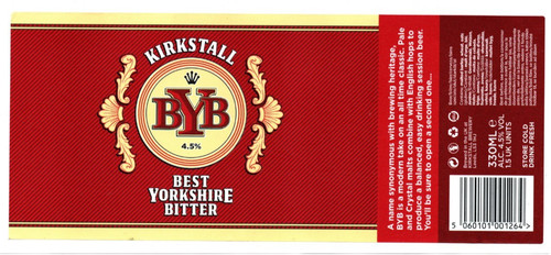 England - Beer Sticker Label - Kirkstall Brewery, Leeds - Best ...