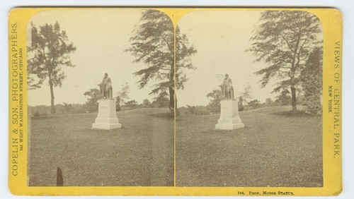 G1638~ PHOTOGRAPHY & MORSE CODE – Samuel Morse Statue, NY Stereoview | eBay