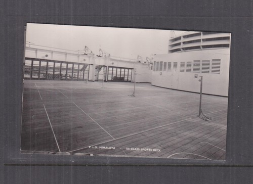 " RMS HIMALAYA " 1st Class Sports Deck, P & O LIne, c1960 real photo ...