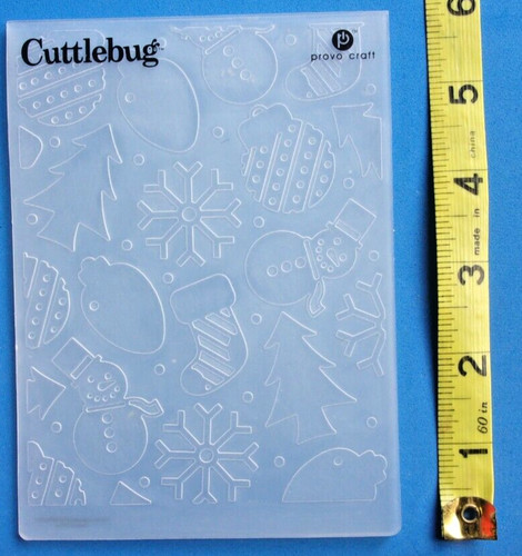 buy4=freeship cricut cuttlebug embossing folder Christmas holiday | eBay
