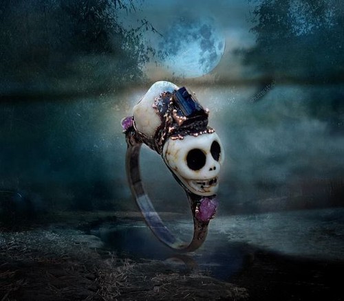 Natural Multi Tourmaline Gemstone Horror Skull Design Handmade ...