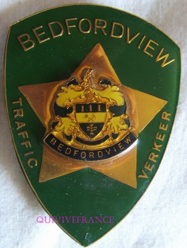 IN13301 - Obsolete Bedfordview Traffic Police Badge - South Africa | eBay