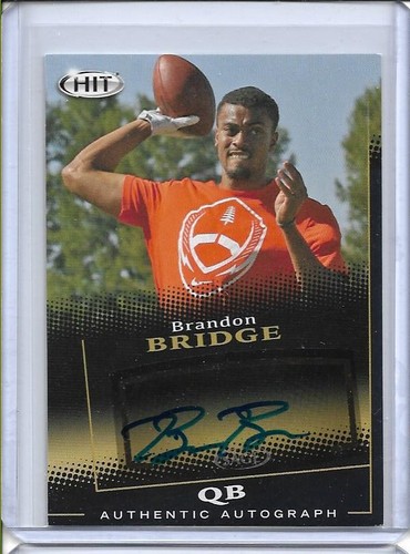 BRANDON BRIDGE (SOUTH ALABAMA JAGUARS) - 2015 SAGE HIT AUTOGRAPH RC #A7 ...