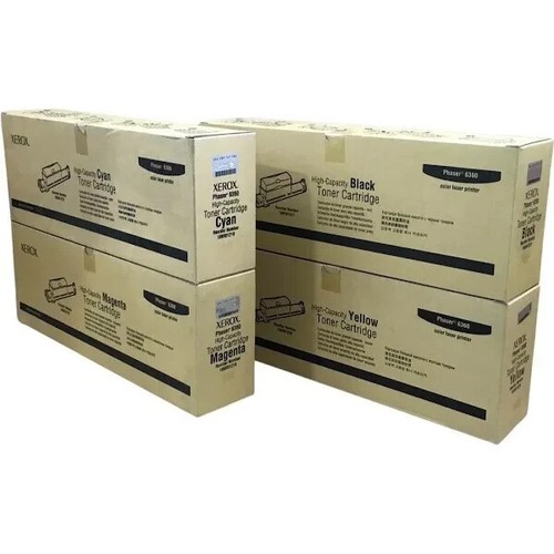 4 X Genuine XEROX Phaser 6360 6360N 6360DX 6360DT 6360DN High Yield ...