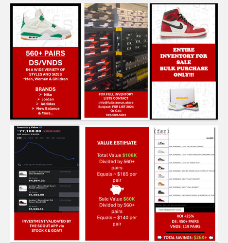 Massive Sneaker Inventory for Sale: 560+ Pairs of Rare Jordans & Nikes ...