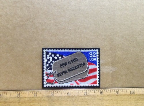 POW & MIA - Never Forgotten - Stamp Embroidered Patch | eBay