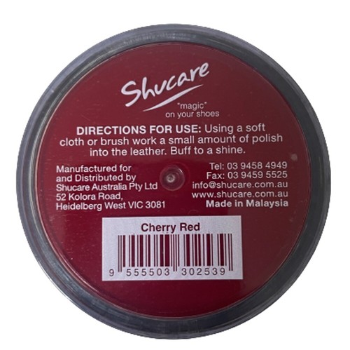 Cherry Red Shoe Polish Cream Restore Colour to Leather SHOES / BOOTS / BAGS | eBay