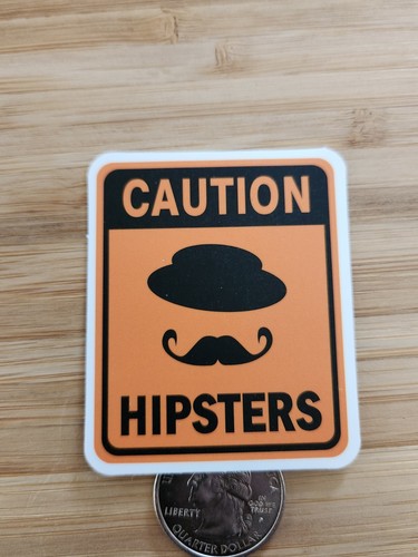 HIPSTER Sticker Laptop Sticker Decal Funny Sticker Joke Gag Comedy Fun ...