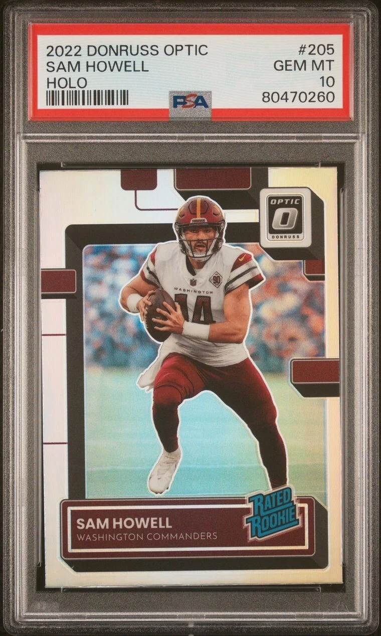 Sam Howell 2022 Optic #205 Holo Price Guide - Sports Card Investor