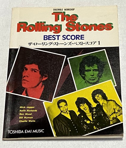 The Rolling Stones Best 1 Band Score Japan Guitar Bass Drums Vocal TAB ...