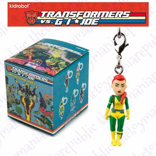 Kidrobot Transformers Vs G.I Joe Vinyl Figure Keychain Series Scarlett ...