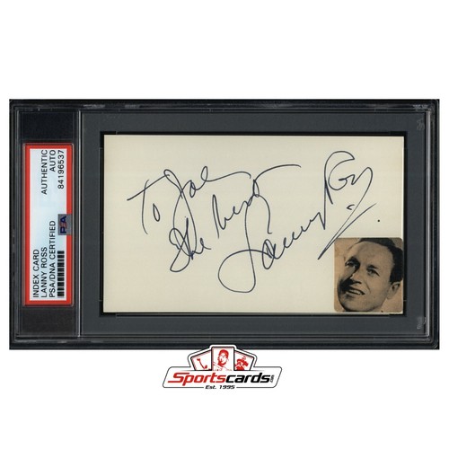 Lanny Ross Signed 3x5 Index Card Singer d. 1988 PSA/DNA | eBay