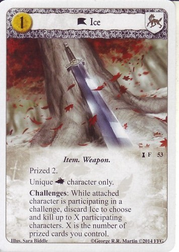 3 x Ice AGoT LCG 1.0 Game of Thrones Fire Made Flesh 53 | eBay