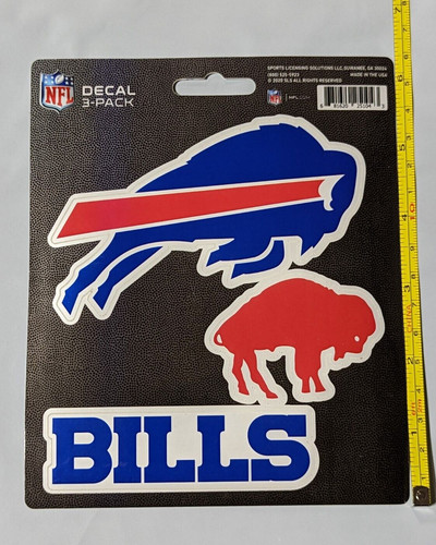 Buffalo Bills Decals - 3 Pack - Die Cut Logos Truck Car Window Stickers ...