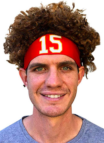 Handmade Red Costume Wigs Hair Patrick Mahomes On Dressing Like An MVP ...