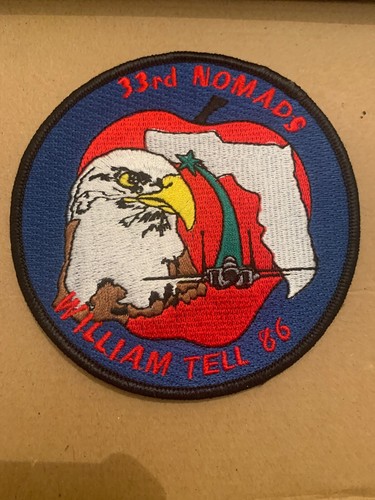 USAF Patch William Tell ’86 33rd ‘Nomads’ US Air Force Military Badge ...