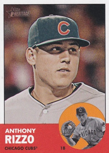 ANTHONY RIZZO ROOKIE TOPPS HERITAGE R/C-2012 NEW YORK YANKEEES-NM-MT | eBay