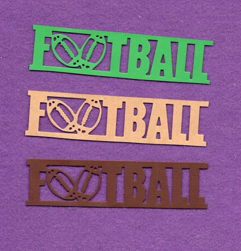 FOOTBALL # 3 die cuts scrapbook cards | eBay