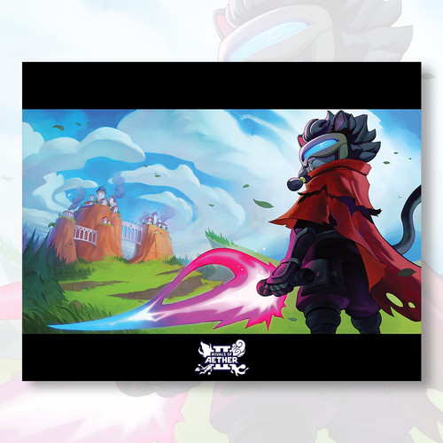 Clairen Rivals of Aether 2 Ltd Edition Poster Print 16x20 Furry Art ...