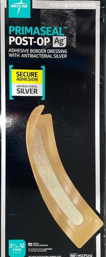 Primaseal Medline MSCPS312 Post-op AG, 3.5'' x 12'- Box/10 | eBay