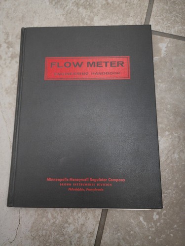 Flow Meter Engineering Handbook, Third Edition, 1961, Very Good ...
