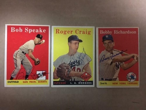 Bob Speake Signed Autographed 1958 Topps Card with COA | eBay