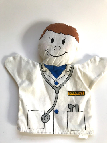 UNUSED DOCTOR HAND PUPPET 8" LEARNING TOOL DAYCARE PRESCHOOL | eBay