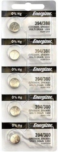 10PC Energizer 394/380 (SR936W, SR936SW) Silver Oxide Watch Battery 394 ...