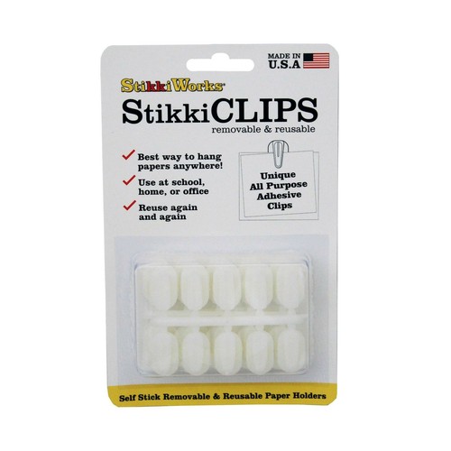 Stikki Works White Clips 20 Per Pack Teacher Classroom Aid Useful ...