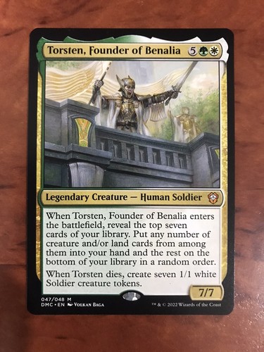 Torsten Founder of Benalia MTG Magic the Gathering Card NM Mint ...