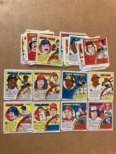 1979 Topps Baseball Comic Bubble Gum Wrappers Partial Set Of 28/33 ...