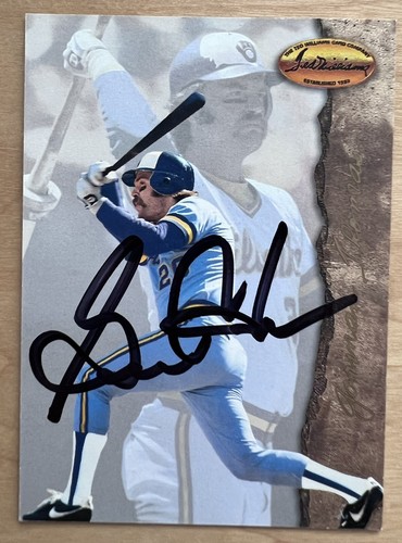 Gorman Thomas Signed 1993 Ted Williams Co Baseball Card Autographed ...
