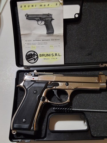 MOVIE REPLICA BRUNI MOD 92 8MM MADE IN ITALY MEL GIBSON LETHAL WEAPON ...