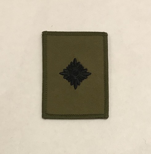2nd Lt Lieutenant, Pip Green Rank Badge, Army MTP Military Patch, Hook ...