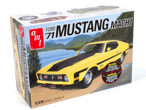 amt 1262 1/25 1971 Ford Mustang Mach I Skill Level 2 Model Kit | eBay