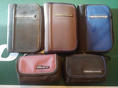 Lot of 5 NINTENDO Game Boy ADVANCE System Carrying Cases Travel Bags ...