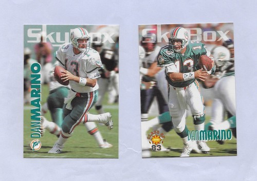 Dan Marino 1993 Skybox Class of 83 and Base Card #174 Miami Dolphins (2 ...