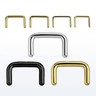 1pc. 16G 14G 3/8" 316L Surgical Steel Simple Inverted U-Shaped Septum ...