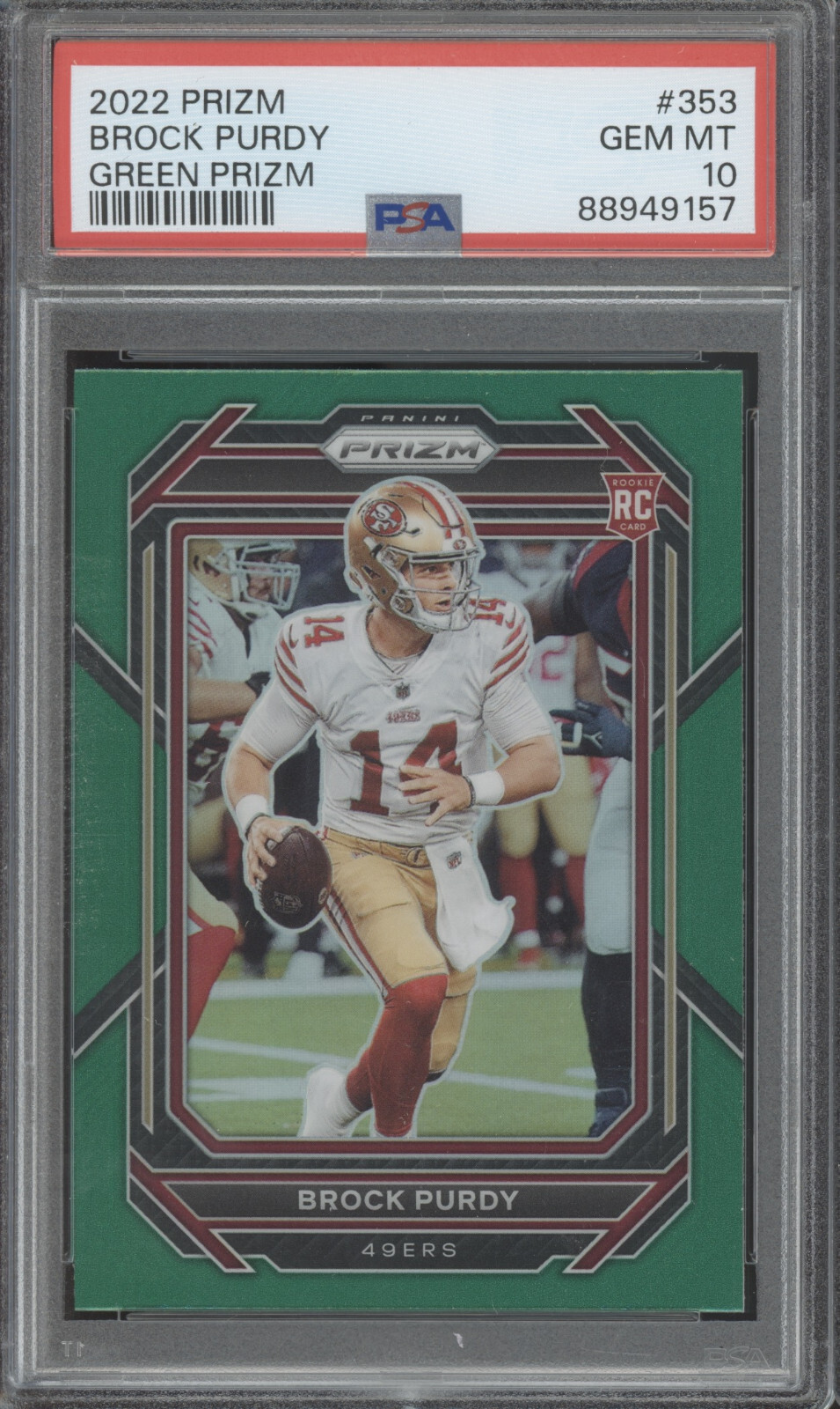 Brock Purdy 2022 Prizm #353 Green Price Guide - Sports Card Investor