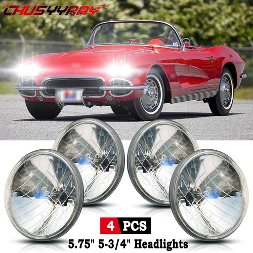 For Chevy Corvette 62-82 4x DOT 5.75" 5-3/4 inch Headlights Hi/Lo Beam ...
