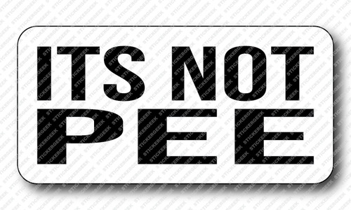 iTS NOT PEE Warning Hazard Gag Joke Prank Funny Hard Hat Toolbox Hydro ...