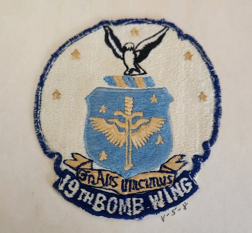USAF FLIGHT SUIT PATCH, 19th BOMB WING, 1950s, Color | eBay