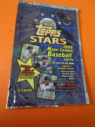 1999 Topps Stars Baseball card wrapper - MLB - Stars of the Game | eBay