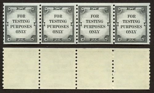 US TD107a Test Stamp - Shiny Gum, Tagged - Strip of 4 | eBay
