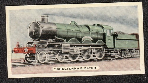 Railroad: 1935 Train Card Cheltenham Spa Express CHELTENHAM FLYER Great ...