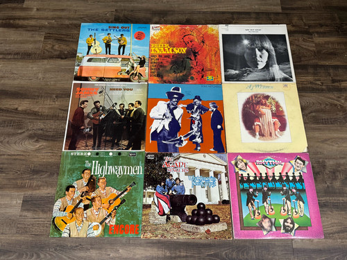 Folk Rock/Folk-Lot of 9 LP's /Records-Peter Isaacson/ Joni Mitchell/The ...