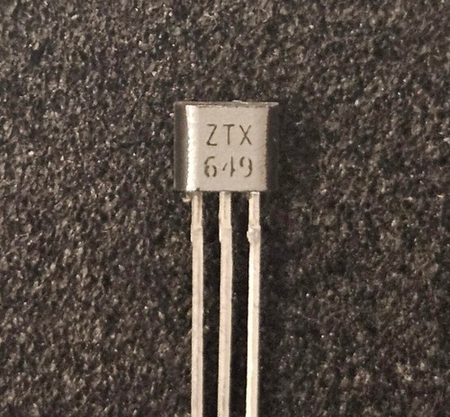 ZTX649, NPN Transistor, 25V 2A TO-92, Zetex Semiconductors, Qty- 10 pcs ...