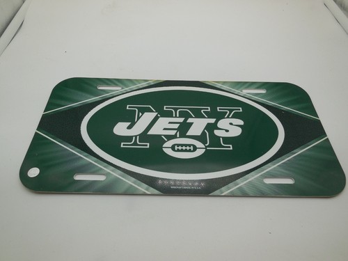 AJ New York Jets Official NFL Team Logo Color License Plate Vtg 90s ...