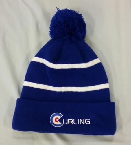 Fleece lined Curling Stocking Hat Olympic Games Blue | eBay